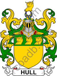 Hull Family Crest, Coat of Arms and Name History