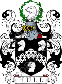 Hull Family Crest, Coat of Arms and Name History
