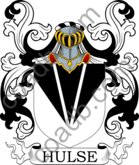 Hulse Family Crest, Coat of Arms and Name History