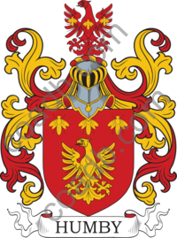 Humby Family Crest, Coat of Arms and Name History