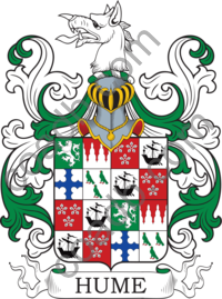 Hume Family Crest, Coat of Arms and Name History