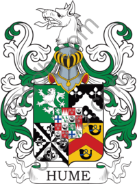 Hume Family Crest, Coat of Arms and Name History