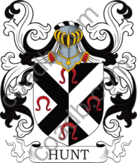 Hunt Family Crest, Coat of Arms and Name History