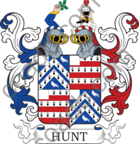 Hunt Family Crest, Coat of Arms and Name History