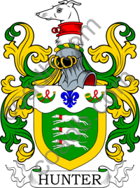 Hunter Family Crest, Coat of Arms and Name History