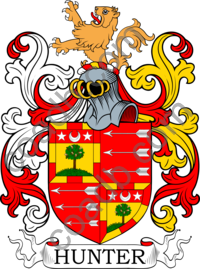 Hunter Family Crest, Coat of Arms and Name History