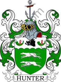 Hunter Family Crest, Coat of Arms and Name History
