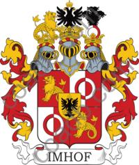 Imhoff Family Crest, Coat of Arms and Name History