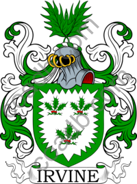 Irvine Family Crest, Coat of Arms and Name History