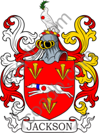 Jackson Family Crest, Coat of Arms and Name History