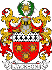 Jackson Family Crest, Coat of Arms and Name History