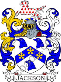 Jackson Family Crest, Coat of Arms and Name History
