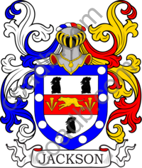 Jackson Family Crest, Coat of Arms and Name History