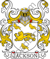Jackson Family Crest, Coat of Arms and Name History