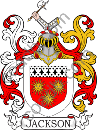 Jackson Family Crest, Coat of Arms and Name History