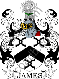 James Family Crest, Coat of Arms and Name History