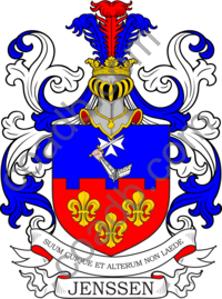 Jensen Family Crest, Coat of Arms and Name History