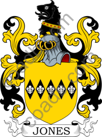 Jones Family Crest, Coat of Arms and Name History