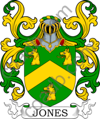 Jones Family Crest, Coat of Arms and Name History