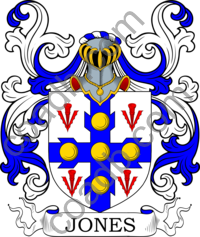 Jones Family Crest, Coat of Arms and Name History
