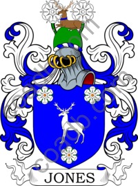 Jones Family Crest, Coat of Arms and Name History