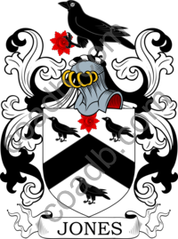Jones Family Crest, Coat of Arms and Name History