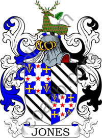 Jones Family Crest, Coat of Arms and Name History