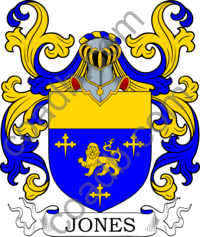 Jones Family Crest, Coat of Arms and Name History