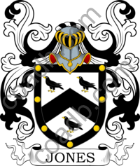 Jones Family Crest, Coat of Arms and Name History