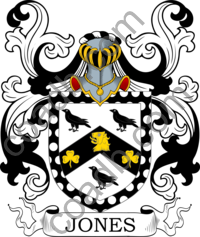 Jones Family Crest, Coat of Arms and Name History