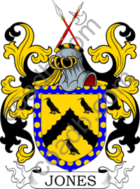 Jones Family Crest, Coat of Arms and Name History