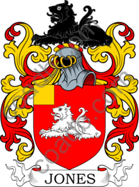 Jones Family Crest, Coat of Arms and Name History
