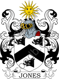 Jones Family Crest, Coat of Arms and Name History