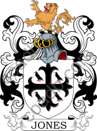 Jones Family Crest, Coat of Arms and Name History