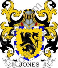 Jones Family Crest, Coat of Arms and Name History