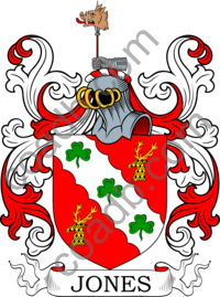 Jones Family Crest, Coat of Arms and Name History