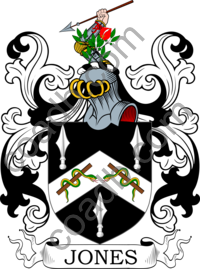 Jones Family Crest, Coat of Arms and Name History