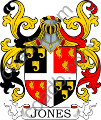 Jones Family Crest, Coat of Arms and Name History