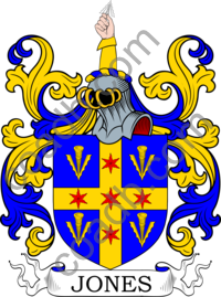Jones Family Crest, Coat of Arms and Name History