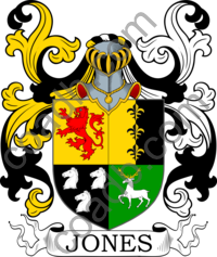 Jones Family Crest, Coat of Arms and Name History