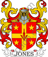 Jones Family Crest, Coat of Arms and Name History