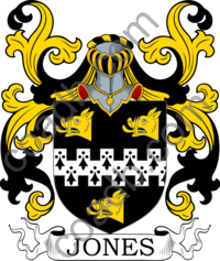 Jones Family Crest, Coat of Arms and Name History