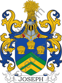 Joseph Family Crest, Coat of Arms and Name History