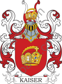 Kaiser Family Crest, Coat of Arms and Name History