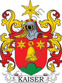 Kaiser Family Crest, Coat of Arms and Name History