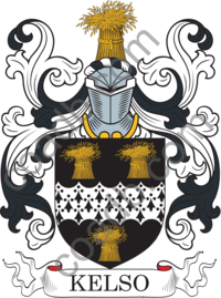 Kelso Family Crest, Coat of Arms and Name History