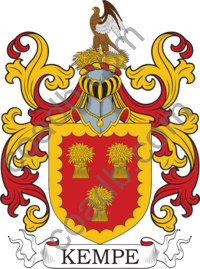 Kemp Family Crest, Coat of Arms and Name History
