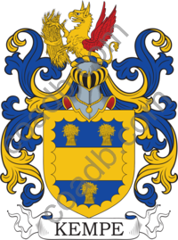 Kemp Family Crest, Coat of Arms and Name History