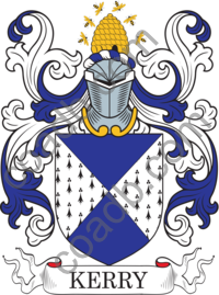 Kerry Family Crest, Coat of Arms and Name History