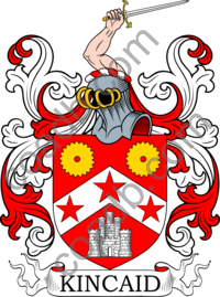 Kincaid Family Crest, Coat of Arms and Name History